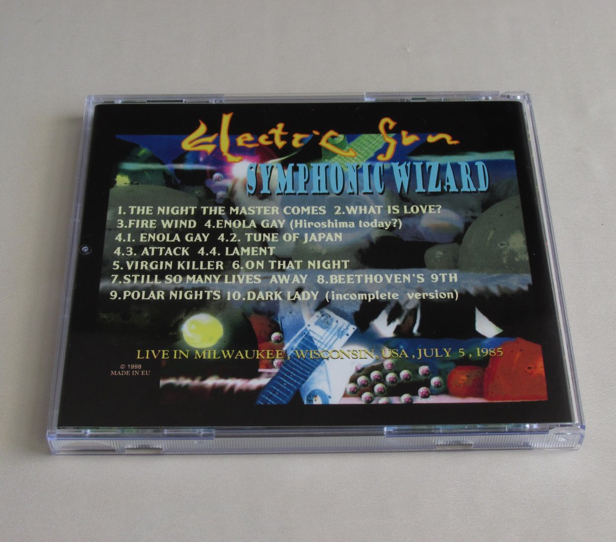 SYMPHONIC WIZARD CD LIVE IN WISCONSIN 1985 USA Uli Jon Roth from ...